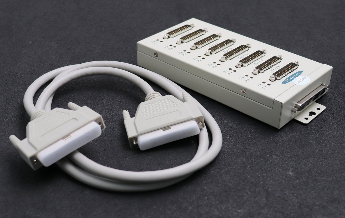 VScom Verteilerbox COMBOX-8-DB25 mit Kabel 1,5m unbenutzt in OVP ...