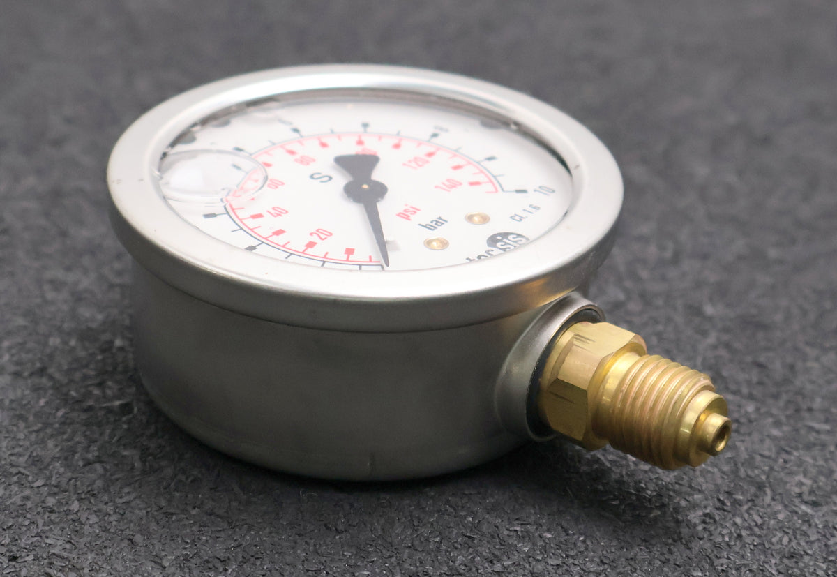 TECSIS Manometer 0-10bar senkrecht Anschlussgewinde G1/4“ unbenutzt ...