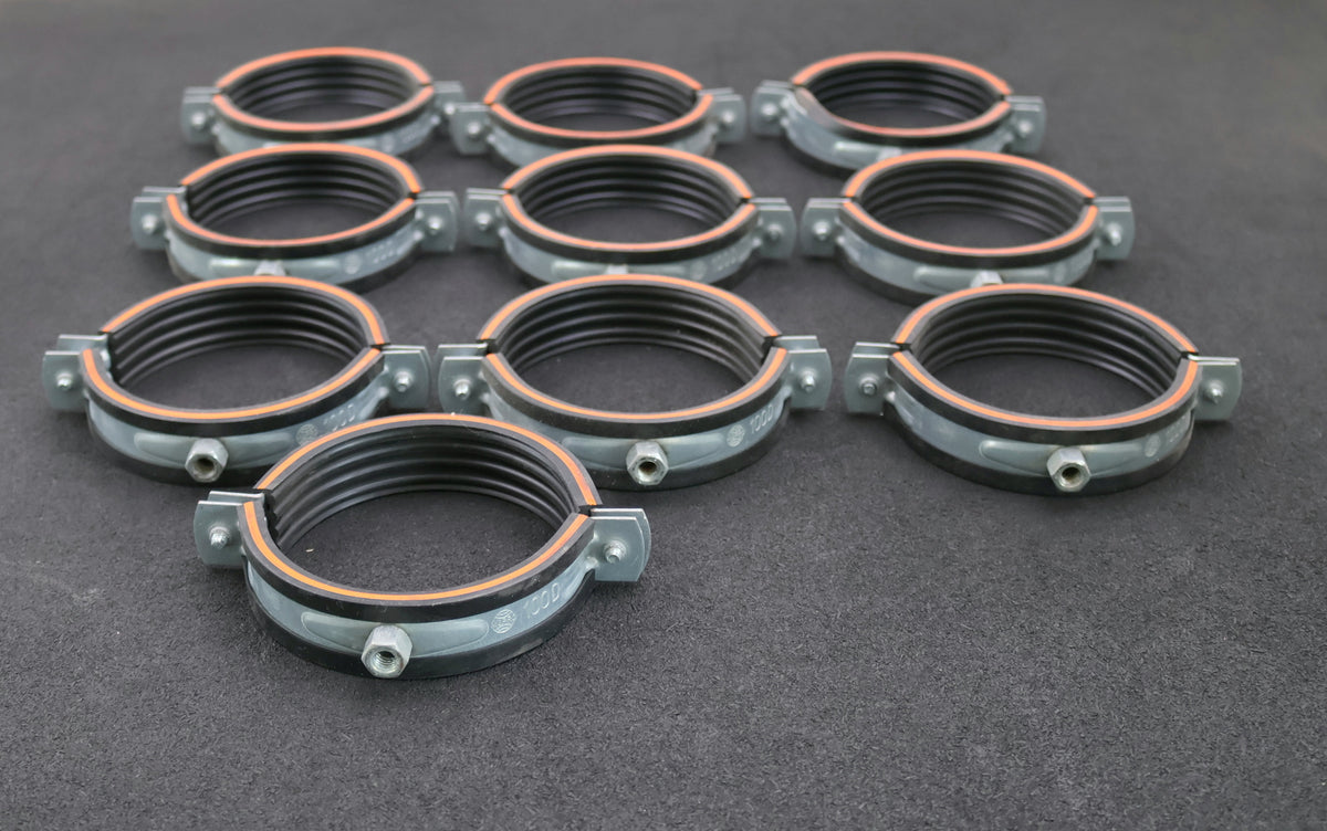 MUPRO 10x Rohrschelle Ø 100mm mit Schaldämmung gebraucht — happy-parts.de