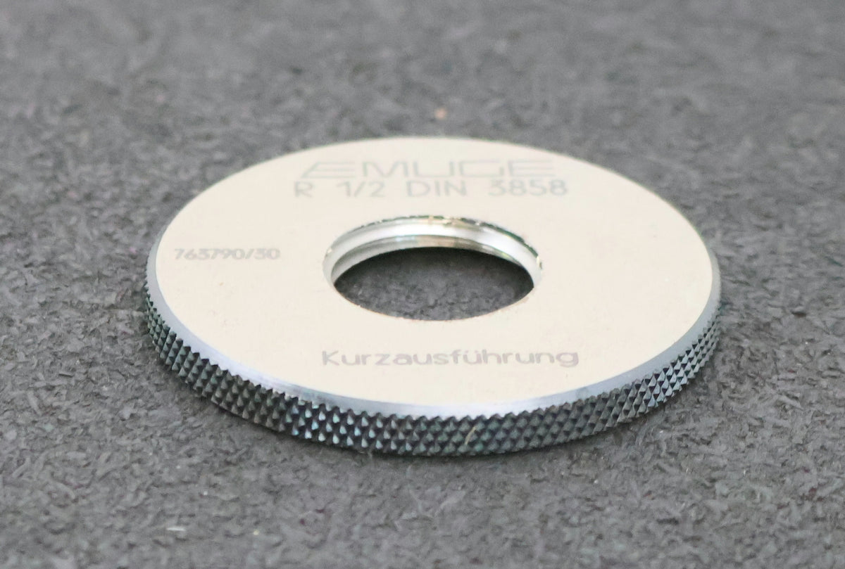 EMUGE Gewindegrenzlehrring Gut/Ausschuss-Prüfring R1/2 DIN3858 Kurzaus ...