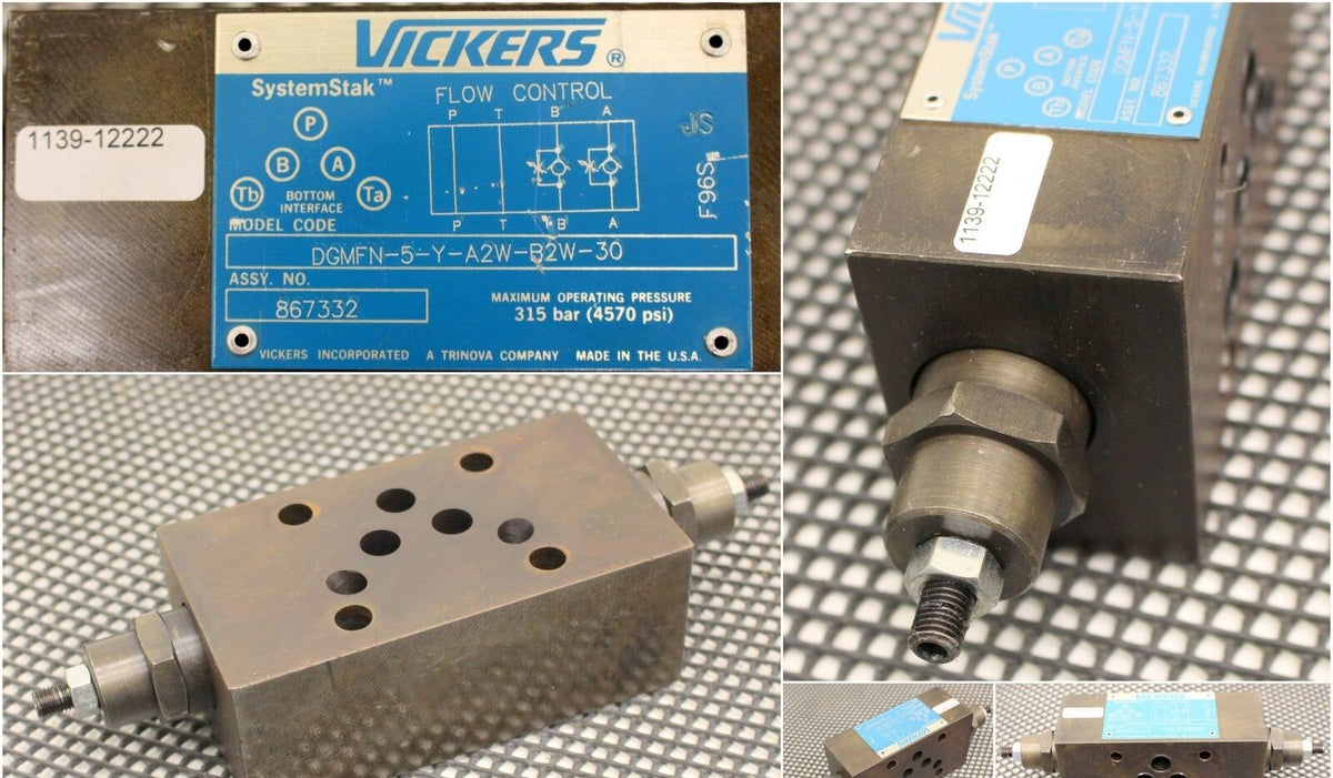 VICKERS SYSTEMSTAK Ventil/Valve DGMFN-5-Y-A2W-B2W-30 - 315bar - Gebrau ...