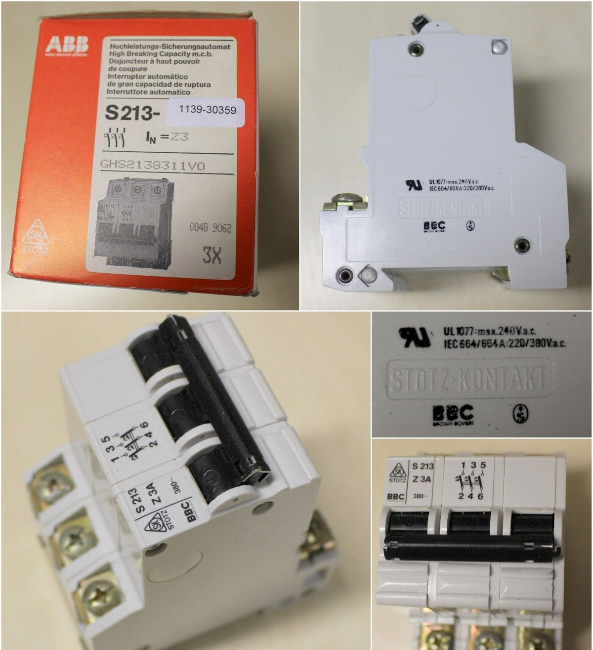 ABB STOTZ Sicherungsautomat S213 Z3A — happy-parts.de