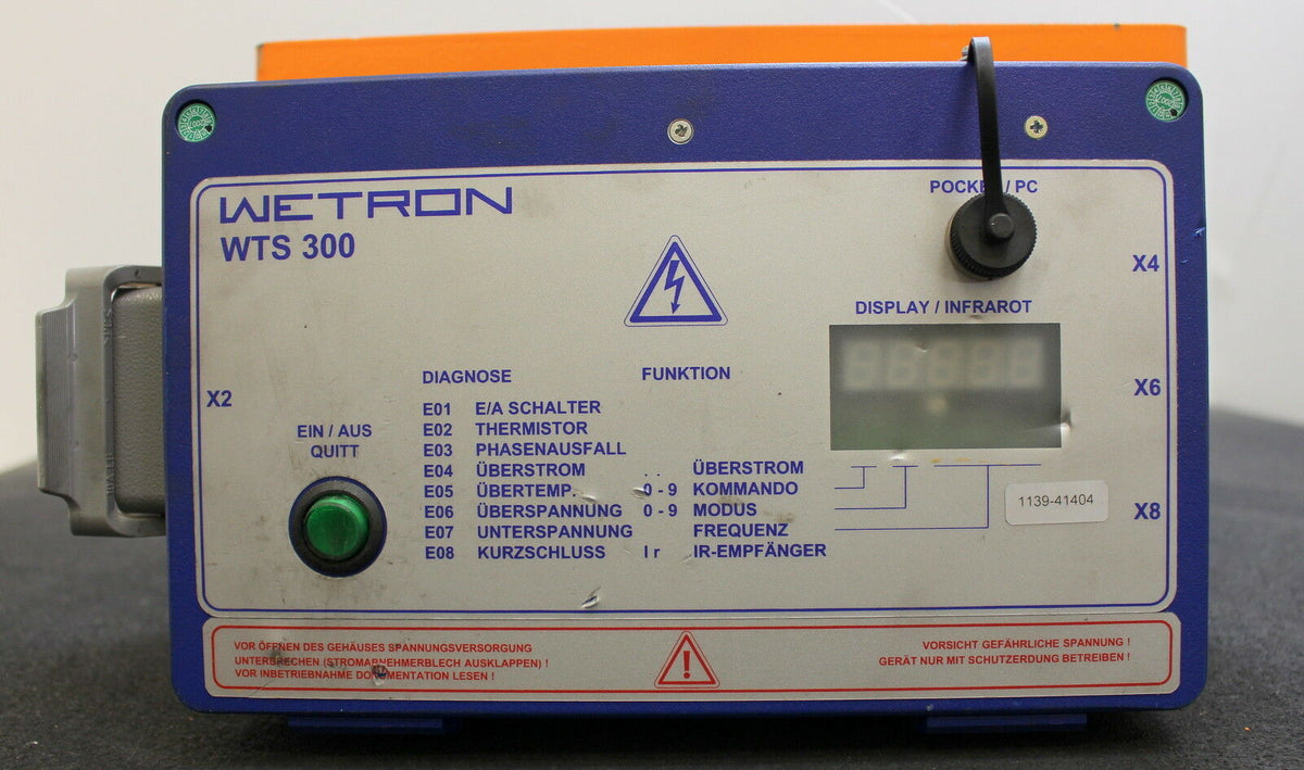 WETRON WTS 300 Type WTS 339 Stromabnehmer 400V 50Hz max. 2.5A gebrauch ...