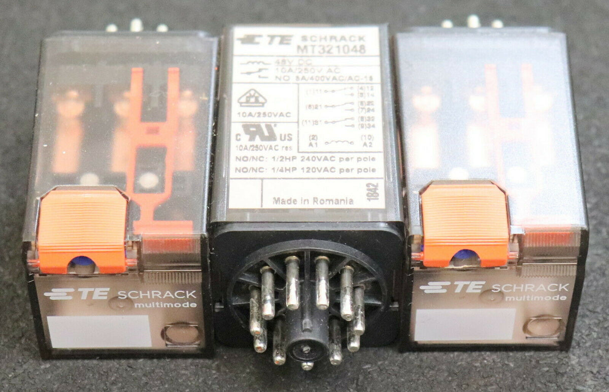 SCHRACK 3 Stück Relais MT321048 48VDC 10A 250VAC 5A 400VAC/AC15 — happy ...