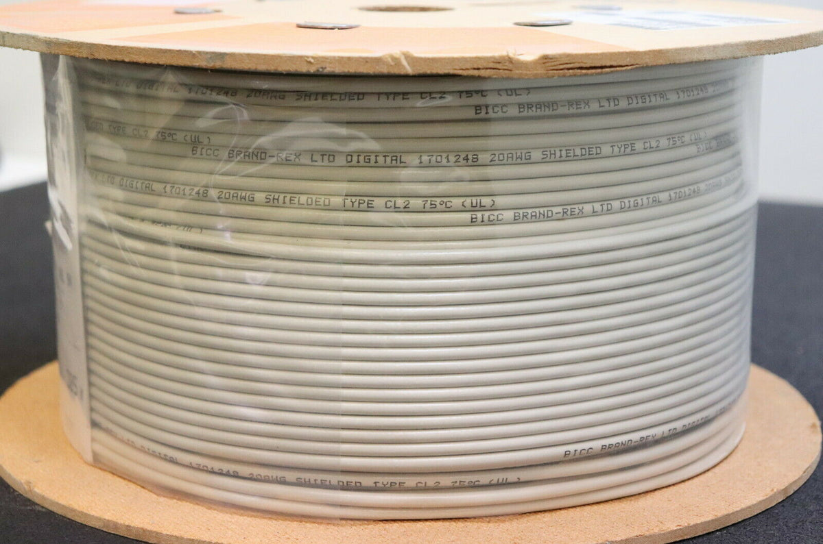 BICC BRAND-REX HELSBY 305m Circuit cable CL2 75C Coaxial 20 AWG - Nr ...