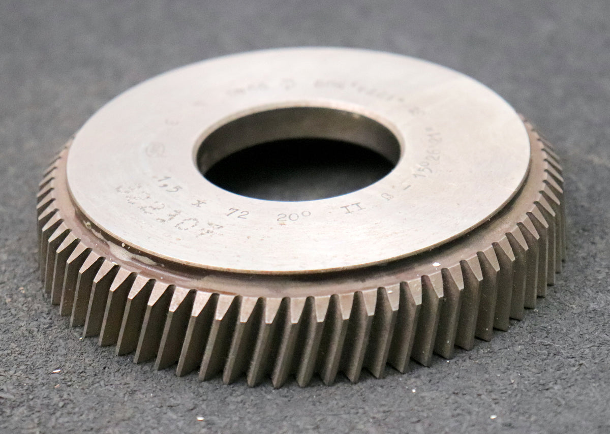 PWS Scheibenschneidrad - Treppenschliff m= 1,5mm EGW 20° Z= 72 Stg. 12 ...