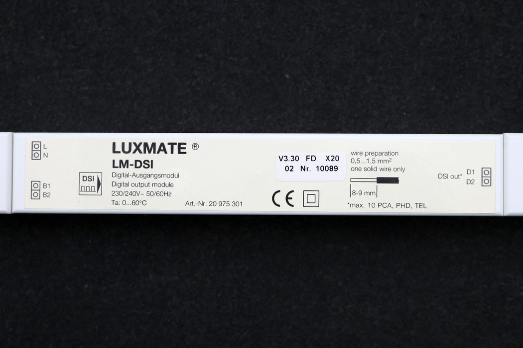 ZUMTOBEL Digital-Ausgangsmodul LUXMATE LM-DSI Art.-Nr.: 20975301 unbenutzt in OVP Gewicht 200g ...