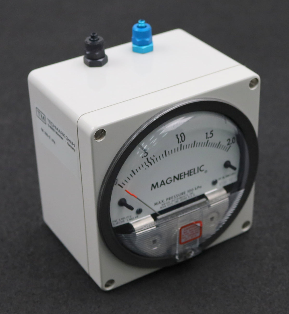 TECHMARK MAGNEHELIC Differenzdruckmesser TM 200 2kPa max. 100kPa unben ...