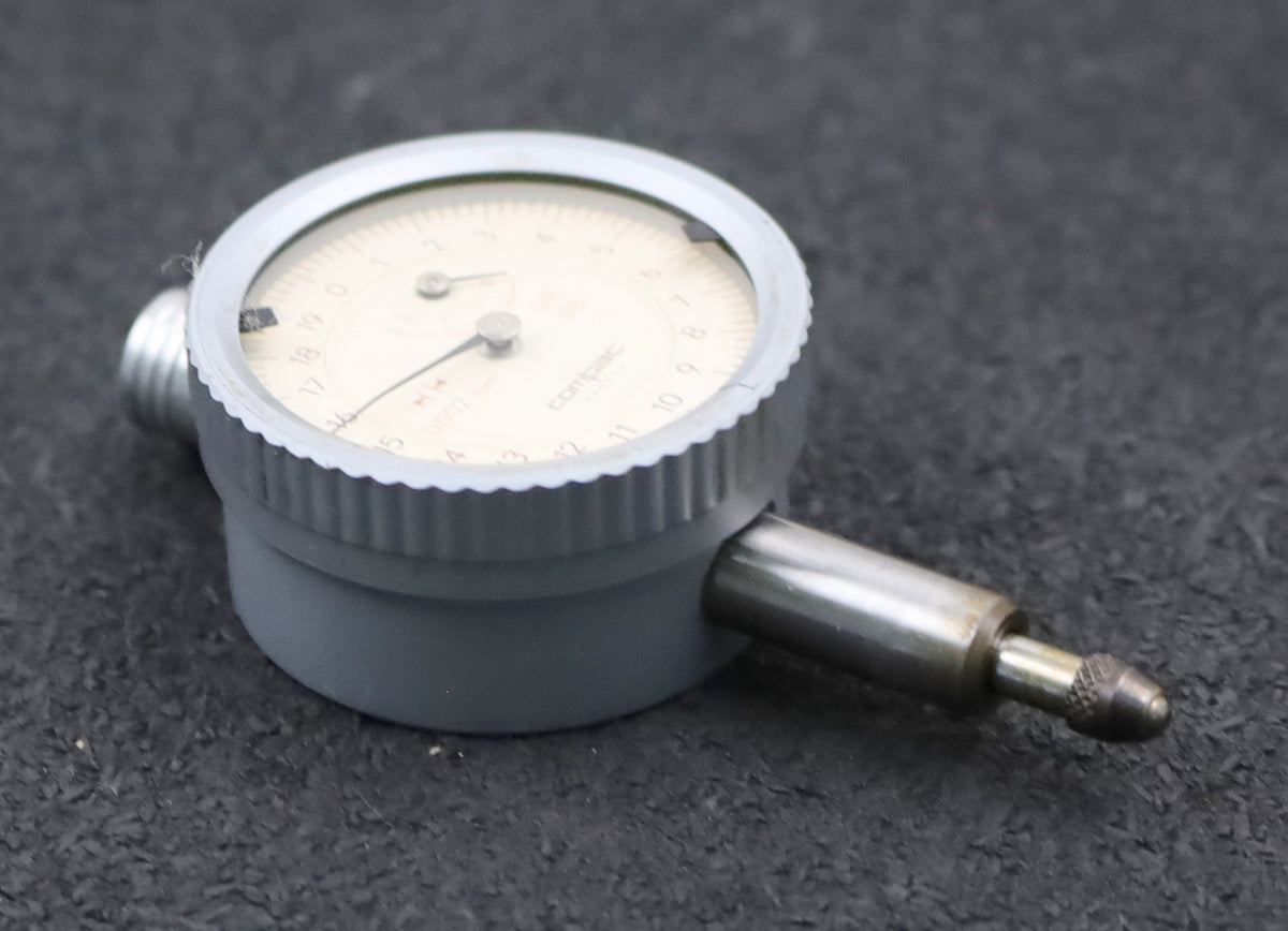COMPAC Analoge Messuhr Type 355 Messbereich 3mm Skaleneinteilung 0-20 ...