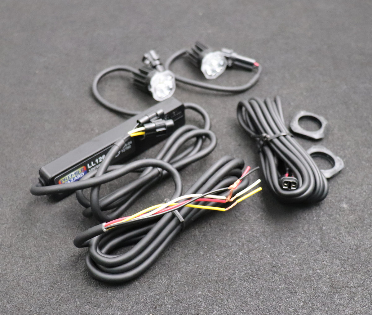 PREMIER HAZARD LED LL126-002 red Button-Blast LED Double-R65 12-24VDC ...