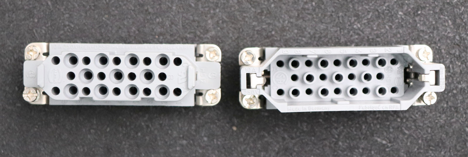 HARTING Set Buchseneinsatz HAN D25M + HAN D25F 25-polig 10A 250V unben — happy-parts.de