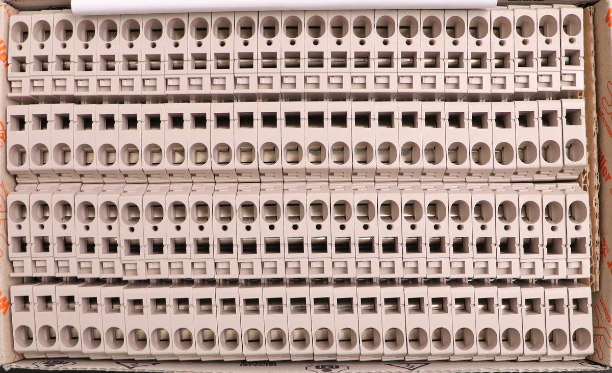 WEIDMÜLLER 50x Durchgangs-Reihenklemme ZDU 6 Art.Nr. 1608620000 6mm² 4 ...